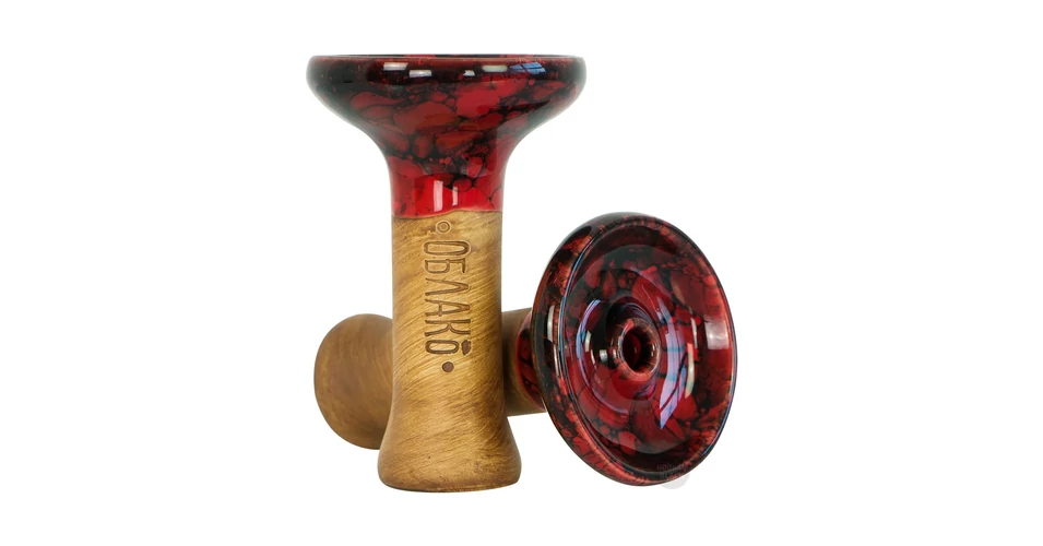 Creuzet Oblako Phunnel Glazed M Red-black Marble | Creuzet Narghilea ...